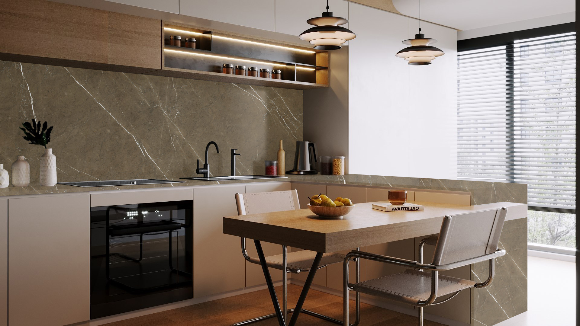 6600 Bruno Sequoia - MYSA | Kitchen Countertop Materials | Sintered Stone